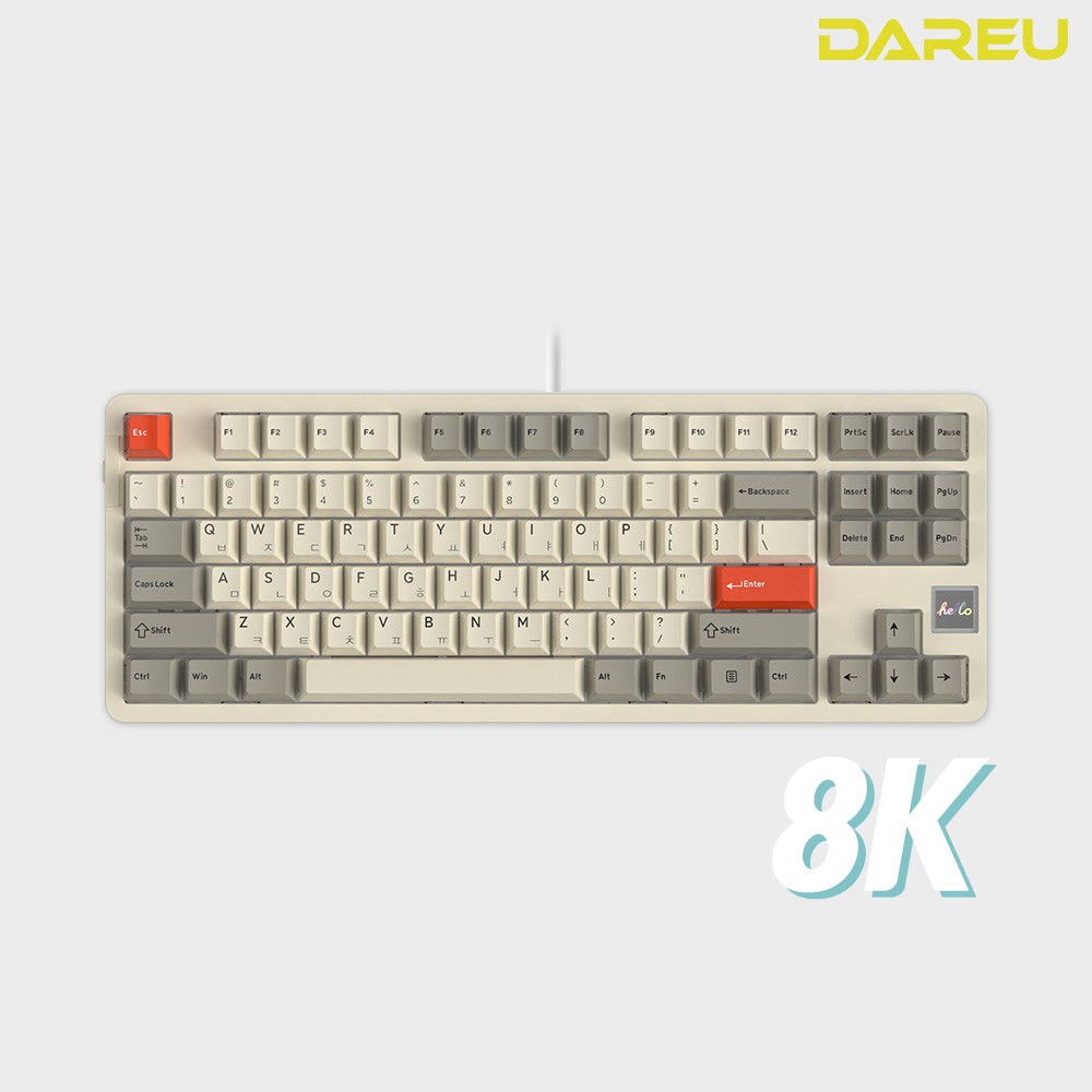 '다얼유 A87 PRO 8K 유선 게이밍 기계식 키보드 (레트로베이지 저소음머스타드축)' 최저가 검색, 최저가 132,000원 - 할인 알림