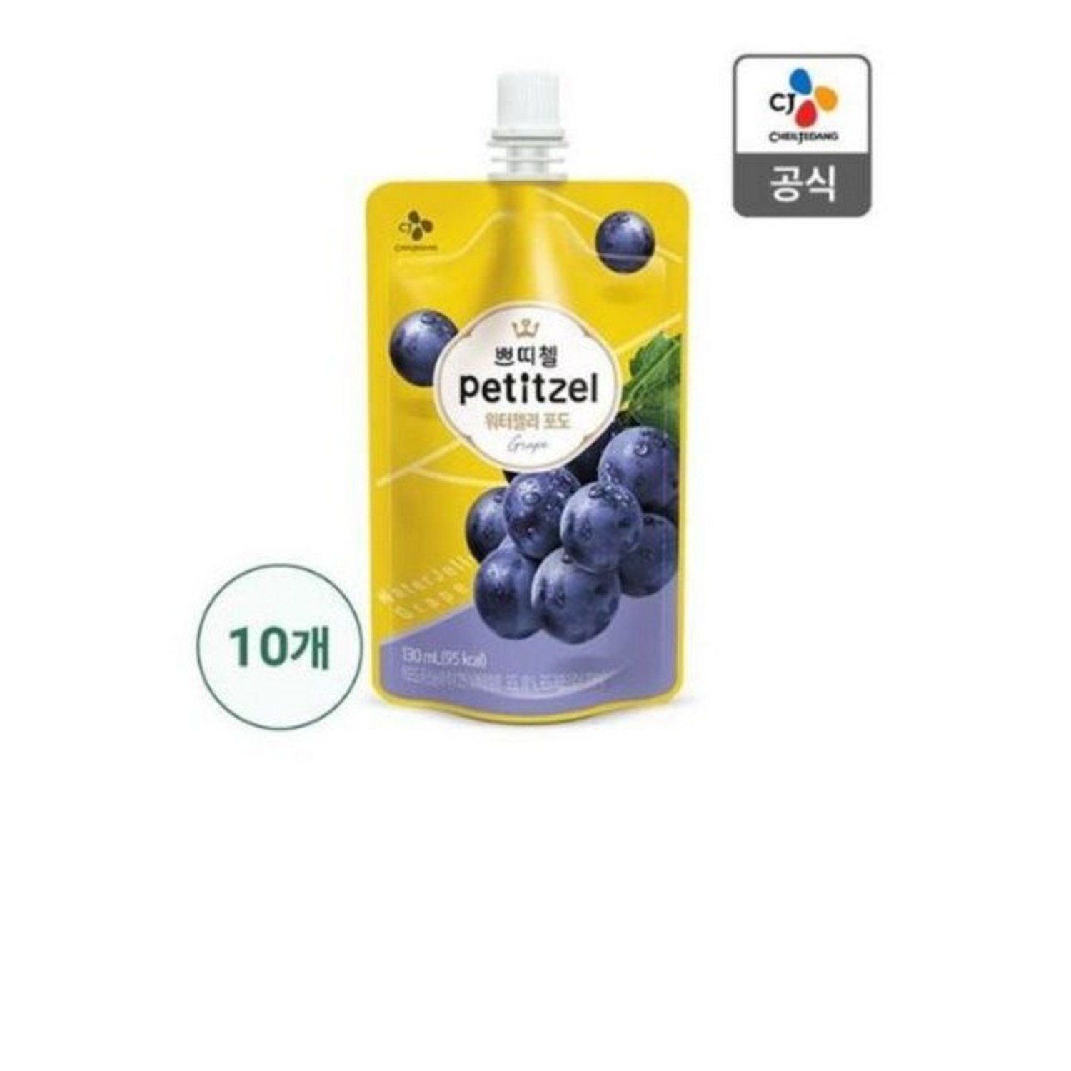 CJ제일제당 쁘띠첼 워터젤리 포도, 130ml, 10개 - 젤리 | 쿠팡