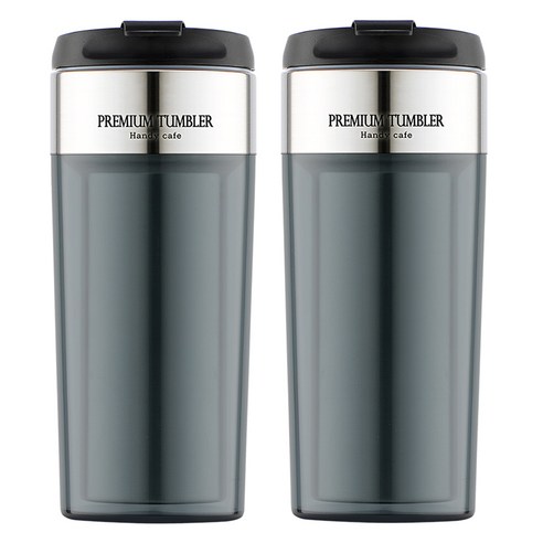 텀스카페 프리미엄 스텐 텀블러 2p, 블랙, 360ml - 가격 변동 추적 그래프 - 역대가