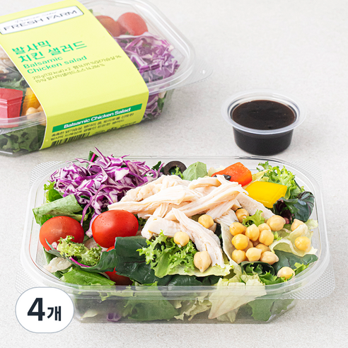 프레쉬팜 발사믹치킨 샐러드, 210g, 4개 - 가격 변동 추적 그래프 - 역대가