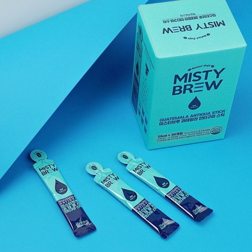 MISTY BREW 瓜地馬拉咖啡濃縮液隨身包, 25ml, 30條, 1盒 - 冰滴咖啡 | 酷澎