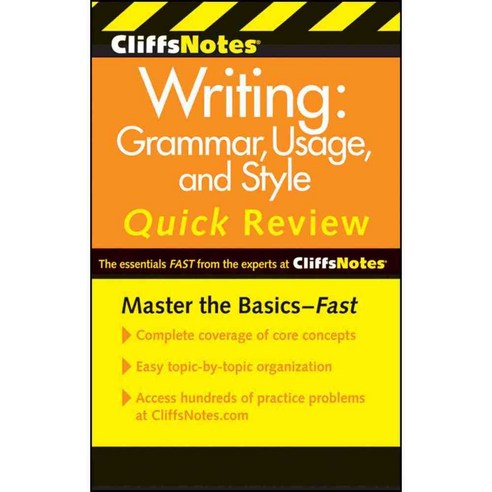 Cliffsnotes Writing: Grammar Usage and Style Quick Review, Cliff Notes ...