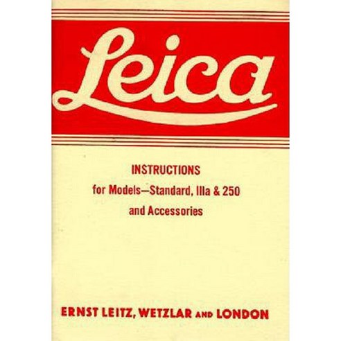 Leica Instructions for Models - Standard Iiia & 250 and Accessories ...