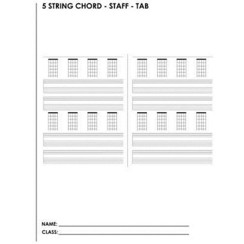 5 String Chord - Staff - Tab: A Student Manuscript Notebook from ...