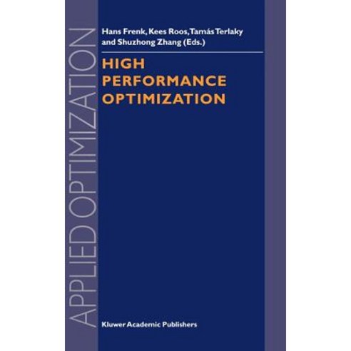 High Performance Optimization Hardcover, Springer - 가격 변동 추적 그래프 - 역대가
