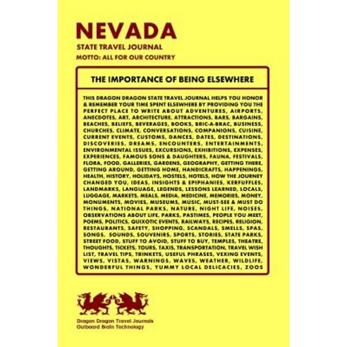 Nevada State Travel Journal Motto: All for Our Country Paperback ...