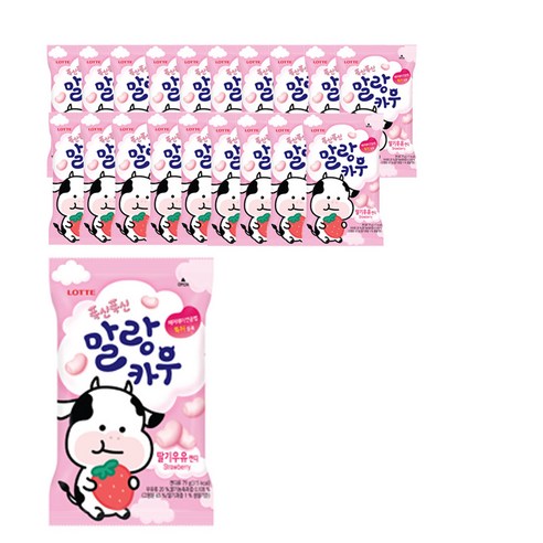 말랑카우 딸기우유캔디, 79g, 20개 - 가격 변동 추적 그래프 - 역대가