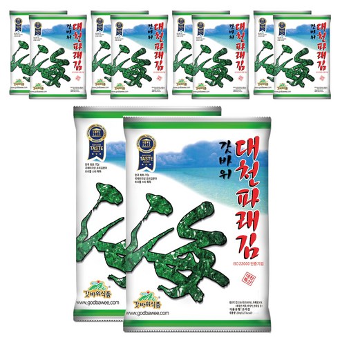 갓바위식품 대천 파래김, 20g, 10개 - 가격 변동 추적 그래프 - 역대가