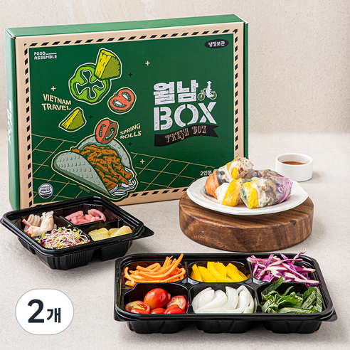 푸드어셈블 월남 BOX, 730g, 2개 - 가격 변동 추적 그래프 - 역대가
