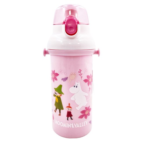 Skater MOOMIN 塑膠AG抗菌水壺 彈蓋, 紅色, 480ml, 1個 - 攜帶式水壺/水瓶 | 酷澎