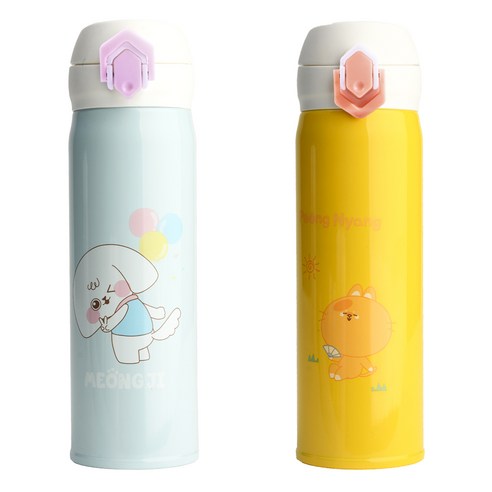 상상앤드 풍냥 멍지 텀블러 2p, 블루, 옐로우, 500ml - 가격 변동 추적 그래프 - 역대가