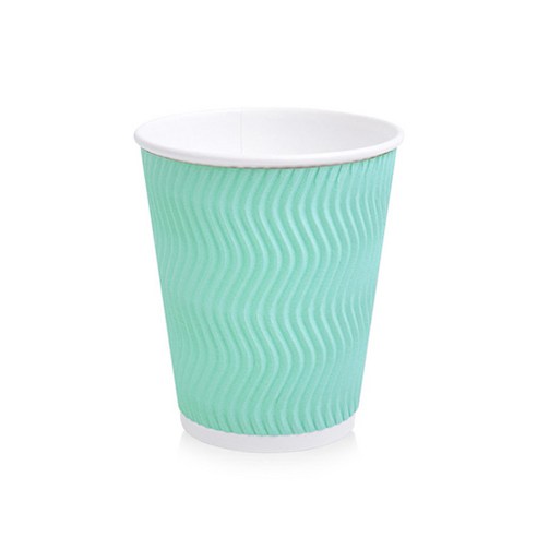 칼라컵 3중 단열 웨이브 종이컵 민트 360ml x 250p, 1개 - 가격 변동 추적 그래프 - 역대가