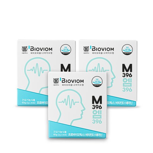 바이오비옴 유산균 M396 2g x 30p, 60g, 3세트 - 가격 변동 추적 그래프 - 역대가