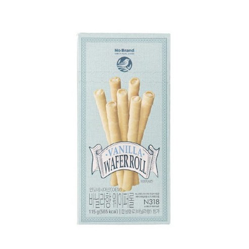 노브랜드 바닐라향 웨이퍼롤, 115g, 6개 - 웨하스/웨이퍼 | 쿠팡