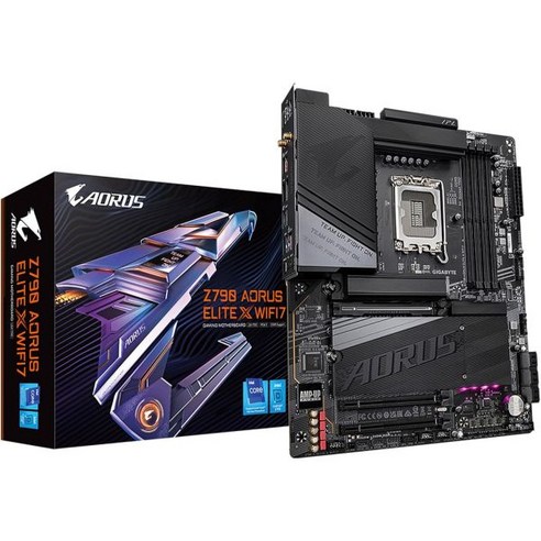 기가바이트 Z790 AORUS 엘리트 AX LGA 1700 인텔 ATX DDR5 쿼드 M.2 PCIe 5.0 USB 3.2 ...