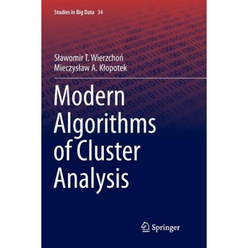 (영문도서) Modern Algorithms of Cluster Analysis Paperback, Springer, English, 9783