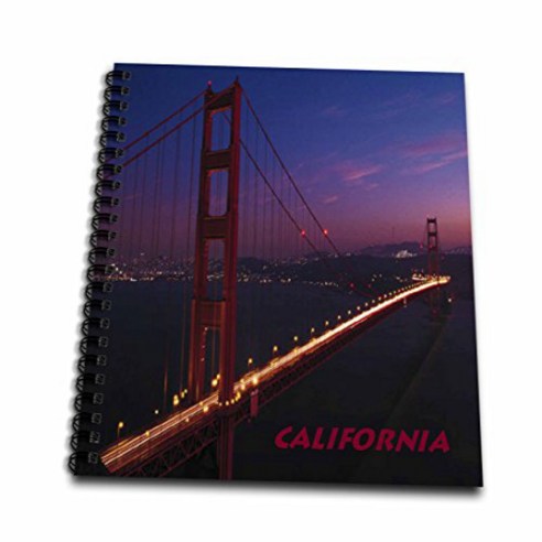 3dRose db_33161_1 Golden Gate Bridge-Drawing Book 8 by 8-Inch 3dRose db ...
