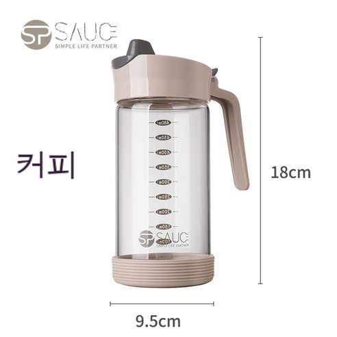 유리액체조미병장초기름통, 480ml 브라운 - 가격 변동 추적 그래프 - 역대가