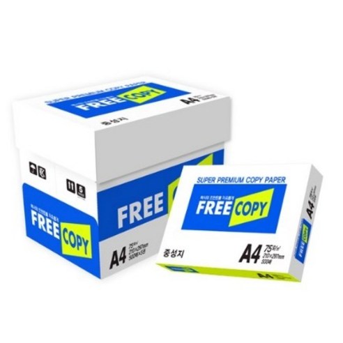 프리카피 75g A4 1박스 2500매 복사용지 복사지 A4용지, 500매*5개입 - 가격 변동 추적 그래프 - 역대가