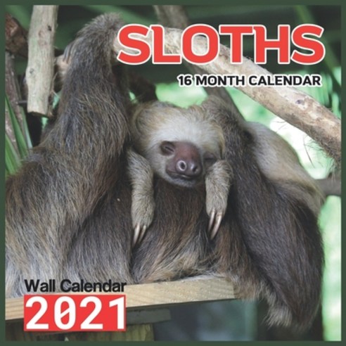 Sloths Calendar 2021: Sloths Wall Calendar 2021-2022 Size 8.5 x 8.5 ...
