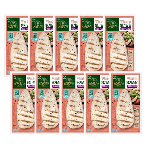 CJ 더건강한 닭가슴살 통살 페퍼100g, 100g, 10개 - 닭가슴살/안심 | 쿠팡