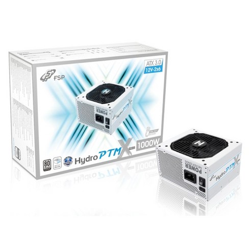 [FSP] HYDRO PTM X PRO 1000W PLATINUM 화이트 ATX 3.0(12V-2x6) (ATX/1000W) - 파워 | 쿠팡