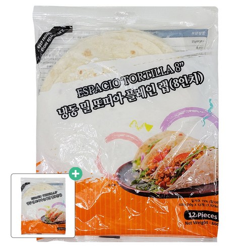 에스파씨오 냉동 밀또띠아 8인치 50g x 12장입 - 기타 즉석요리 | 쿠팡