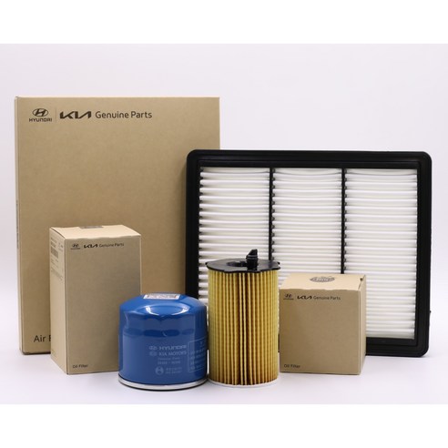 올뉴모닝 (2016년 이후) 오일필터(26300 02503) + 에어필터(28113 G6000) 세트 - 오일필터/에어필터 | 쿠팡