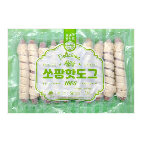 '쿠즈락 쏘팡 핫도그 1kg(100gx10개), 100g, 10개' 최저가 검색, 최저가 13,610원 - 할인 알림