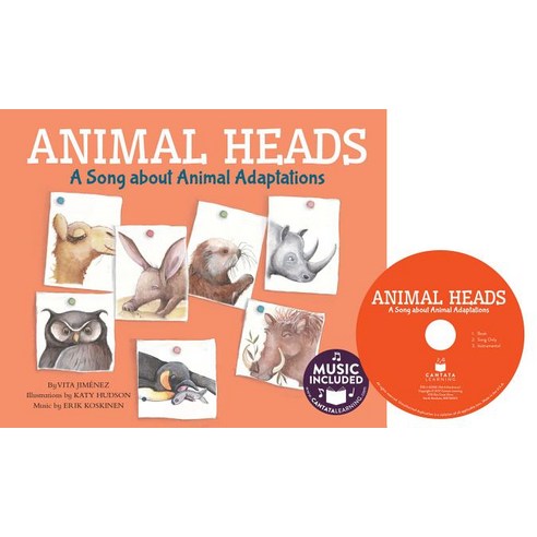 Animal Heads: A Song about Animal Adaptations Library Binding, Cantata ...