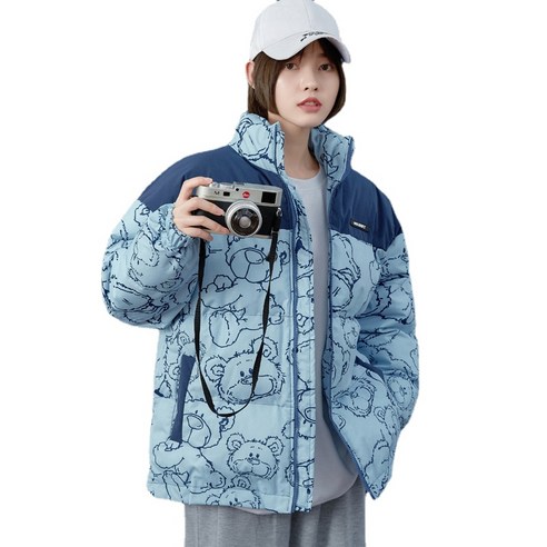 ANKRIC 패딩 프린트 만화 기능성 워밍 숏 재킷 면 - 가격 변동 추적 그래프 - 역대가