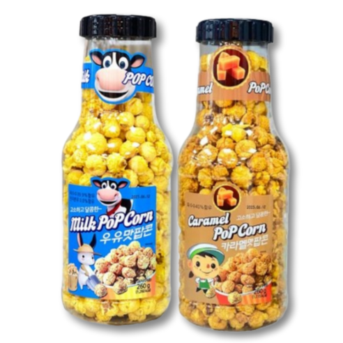 '카라멜맛 팝콘 260g 1 우유맛 팝콘 260g 1 (총2) 저금통 대용량팝콘, 520g, 2세트' 최저가 검색, 최저가 17,930원 - 할인 알림