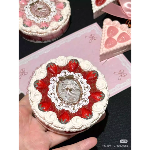 '플라워노즈 스트로베리 큐피드 파우더 팩트 여친 화장품 선물 flowerknows strawberry cupid powder ...