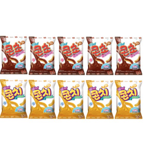 크라운 콘초코 52g x 5p + 콘치즈 52g x 5p 세트, 2세트 - 가격 변동 추적 그래프 - 역대가