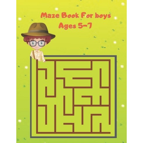 Maze Book For boys Ages 5-7: The Ultimate Easy And Challenging Maze ...