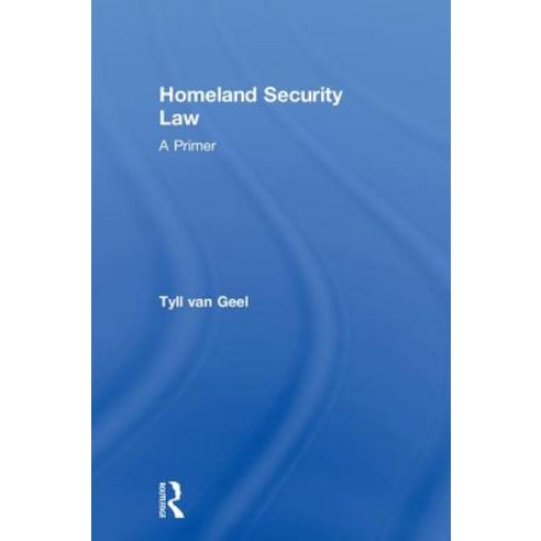 Homeland Security Law: A Primer Hardcover, Routledge - 가격 변동 추적 그래프 - 역대가