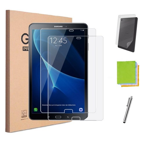 갤럭시탭A6 10.1 with Spen 호환 강화유리 액정보호필름 2장+후면필름+터치펜+클리너 SM-P580 P585 케이스나라 - 보호필름 | 쿠팡