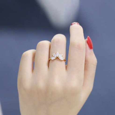 KORELAN일계 럭셔리 지르콘 검지 반지s925 순은 도금 개구부 반지 - 가격 변동 추적 그래프 - 역대가