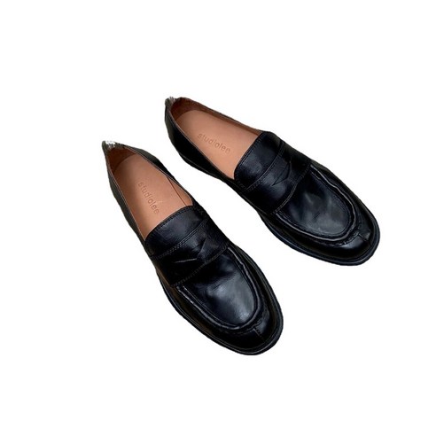 ANKRIC 여자구두 2022 년 봄에 싱글 신발 여성 영어 바람 갈색 두꺼운 발 뒤꿈치 작은 가죽 신발 여성 행운의 신발 일본 메리 제인 신