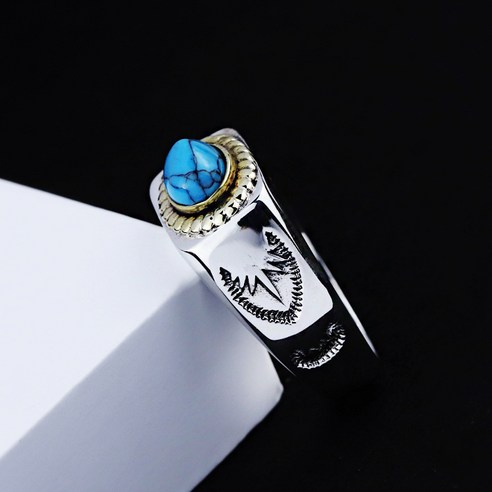 KORELAN s925 순은 동종 트렌드 선물 남자 반지 고교 송석 남자 개성 - 가격 변동 추적 그래프 - 역대가