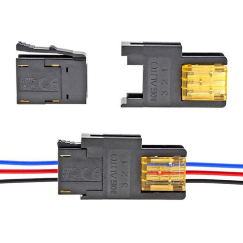 KGC 센서커넥터 3P 무탈피 원터치 이콘 커넥터 미니클램프 플러그/소켓 (3M Econ호환) Sensor Connector - 기타전기설비부자재 | 쿠팡