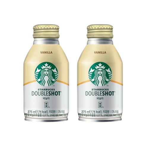 '스타벅스 더블샷 바닐라 커피 275ml, 275ml, 2개' 최저가 검색, 최저가 7,500원 - 할인 알림