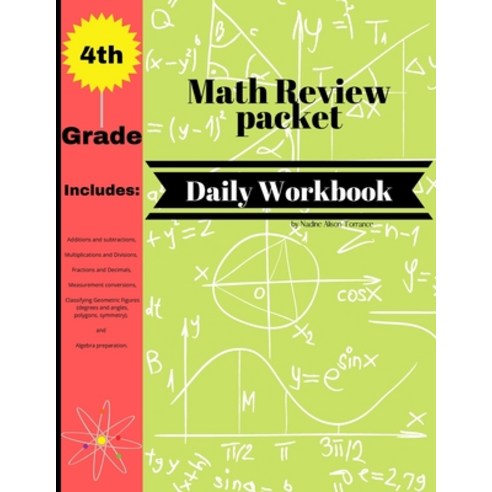 4th Grade Math Review Packet Daily Workbook: Daily Practice Workbook ...