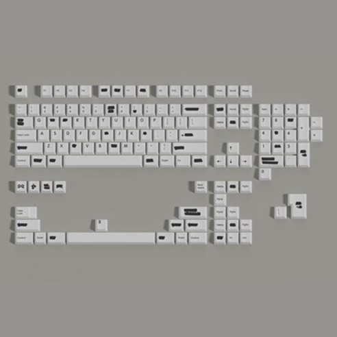 고성능 GMK Redacted PBOW Honor 2048 Alice france AZERTY Keycaps PBT Dye ...