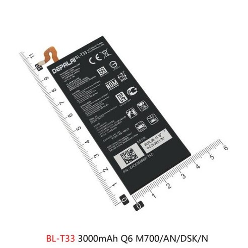 BL-T33 BL-T37 BL-T39 배터리 LG Q6 M700 Q Stylo4 Q710 G7 ThinQ G710 Q7 + LMQ610 휴대폰 배터리, 02 BL-T33 ...