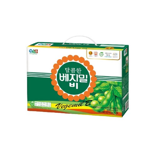 달콤한 베지밀 B(비) 190ml, 190ml, 24개 - 두유 | 쿠팡