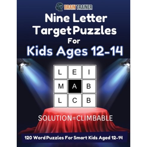 Nine Letter Target Puzzles For Kids Ages 12-14 - 120 Word Puzzles For ...
