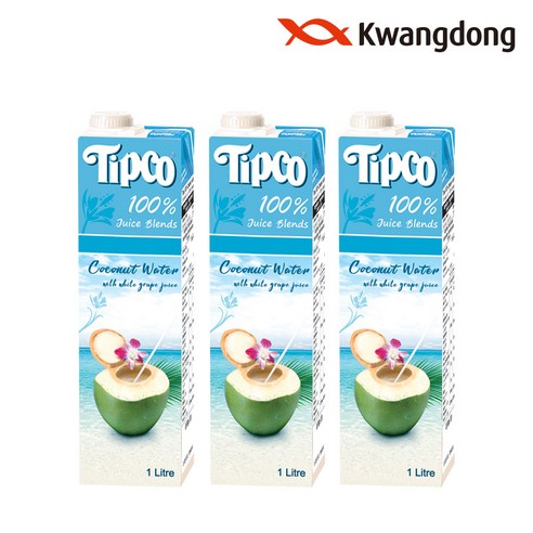 '팁코 코코넛워터 혼합주스 1L x 3팩, 1L, 3개' 최저가 검색, 최저가 16,500원 - 할인 알림