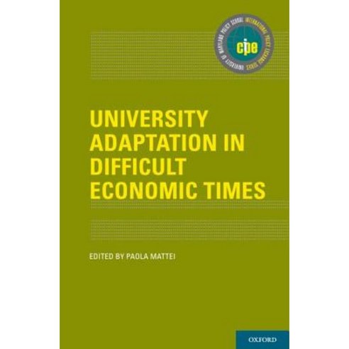 University Adaptation in Difficult Economic Times Hardcover, Oxford ...