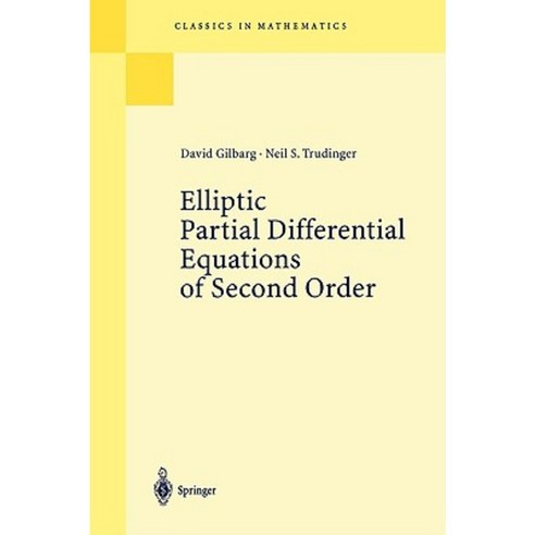 Elliptic Partial Differential Equations of Second Order, Springer - 가격 ...
